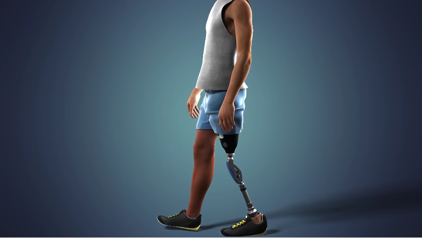 Cette prothèse de jambe permet à un amputé de retrouver des sensations