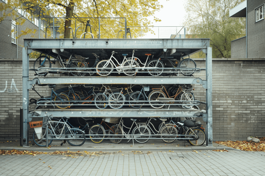 60 vélos sur une seule place de parking : la solution suisse qui va ...