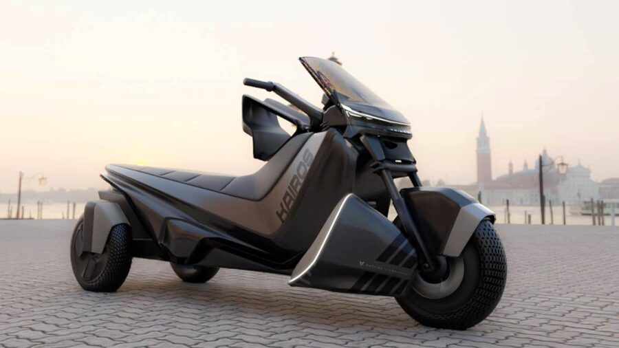 Kairos, ce scooter électrique à trois roues défie la gravité