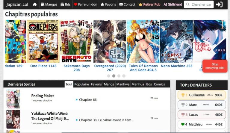 Japscan : voici l'URL pour accéder au site